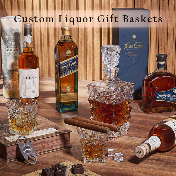 Custom Liquor Gift Baskets - New Hampshire Baskets - New Hampshire Delivery